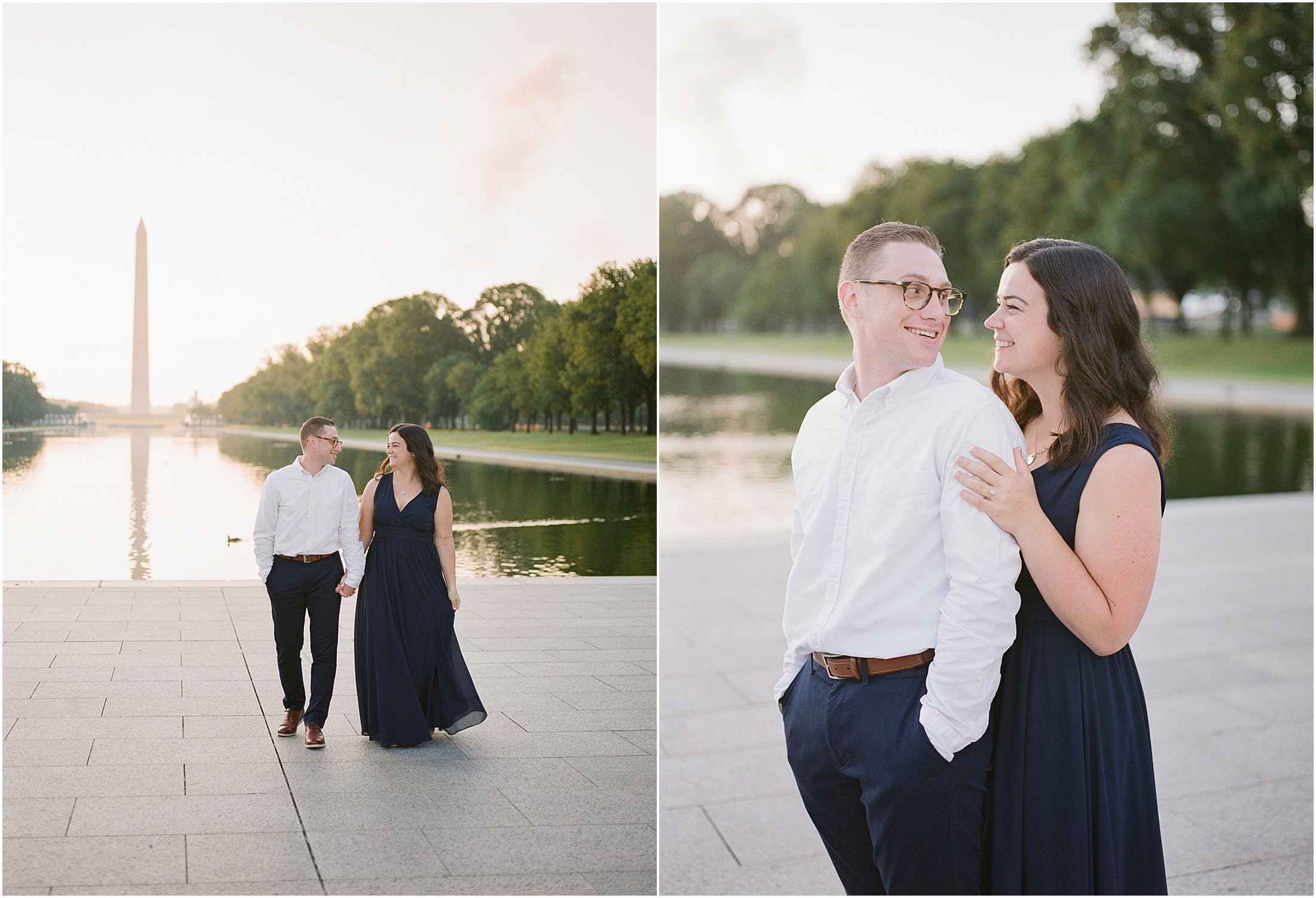 DC Monuments Engagement Photos | DC Engagement Film Photographer